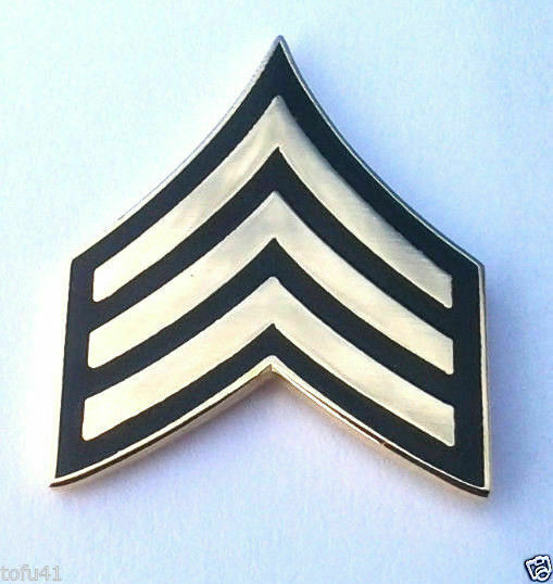 US Army Rank E5 Buck Sergeant Military Veteran Hat Pin 14426 HO for ...