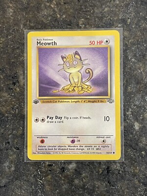 1999 Pokémon Meowth - 1st Edition | eBay