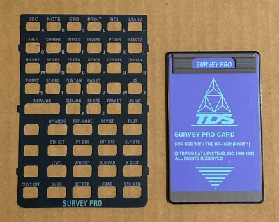 TDS SURVEY PRO Card For HP 48GX Calculator | eBay