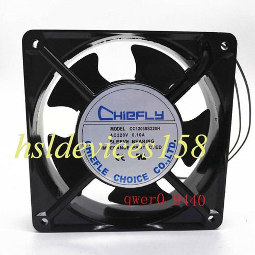 1Pcs CHIEFLY CC12038S220H 220V 0.10A 12CM Cabinet Axial Cooling Fan 2 ...
