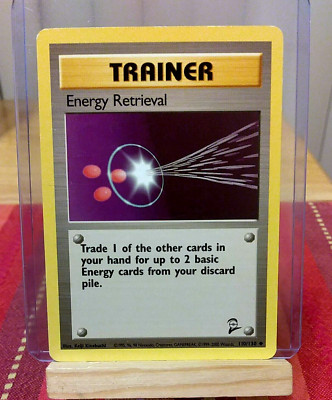 POKEMON Trainer Energy Retrieval 110/130 Base Set 2 Unlimited, Uncommon ...