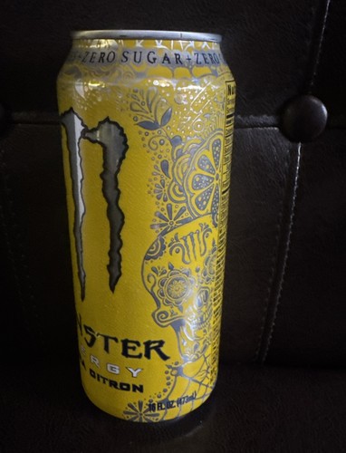 Monster Energy Drink Ultra Citron SKU 1114 Top Sealed bottom Opened HTF ...