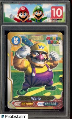 2015 WARIO “THE SUPER MARIO BROS MOVIE” CARD GRADED 10 GEM MINT | eBay