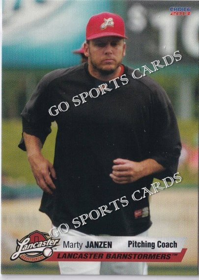 2013 Lancaster Barnstormers Marty Janzen PC Independent Baseball Card ...
