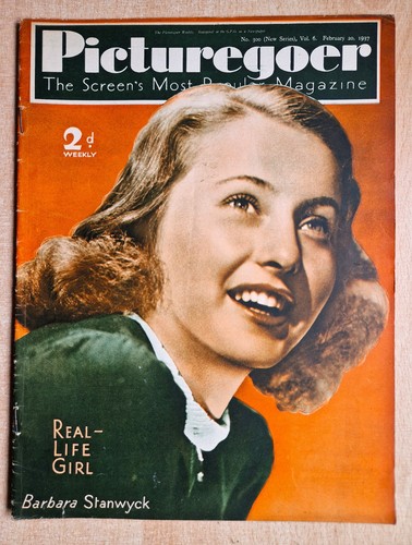 Picturegoer Film Magazine 20 Feb 1937 Barbara Stanwyck Myrna Loy ...