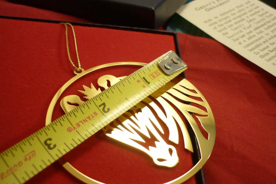 3 LINCOLN PARK ZOO ORNAMENTS 2001 HEYN CUBACUB & GREVY'S ZEBRA BEARS ...