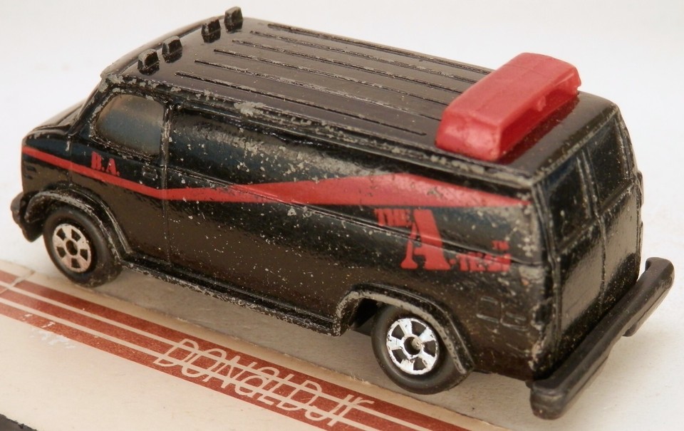 Ertl A-Team GMC Van Black Tampo Paint 1/64 Scale Vintage USA | eBay