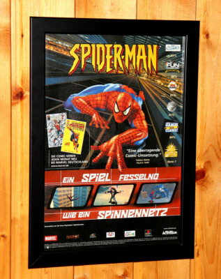 2000 Spider-Man video game Rare Small Poster / Ad Page Framed N64 PS1 ...