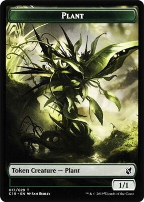 Plant 1/1 (Morph) MTG Commander 2019 Token NM x4 Playset - Magic Card ...