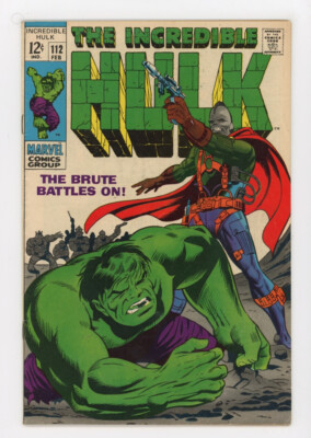 Incredible Hulk 112 early issue, Stan Lee still scripting, wild story ...