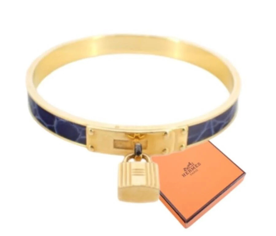 Hermes Kelly Lock Bangle Bracelet - Gem