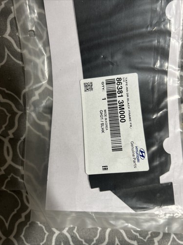 NEW OEM Hyundai 86381-3X000 Tape Rear Door Black Frame Front LH | eBay
