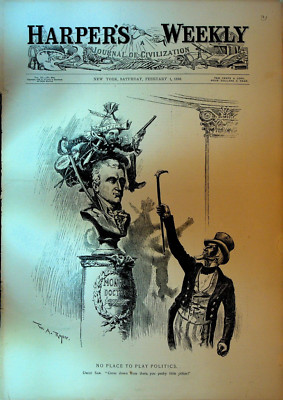 Harper's Weekly February 1 1896 Uncle Sam Sarah Bernhardt Kucheng ...
