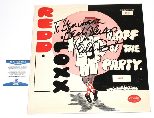 REDD FOXX SIGNED 'LAFF OF THE PARTY' RECORD ALBUM LP COMEDIAN BECKETT ...