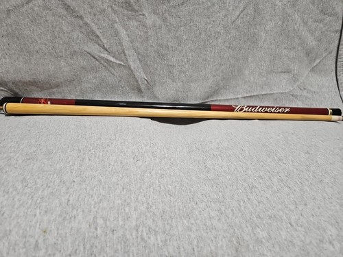 Budweiser Beer Billiards Cue 2 Piece Pool Stick 57" Long 18 oz | eBay