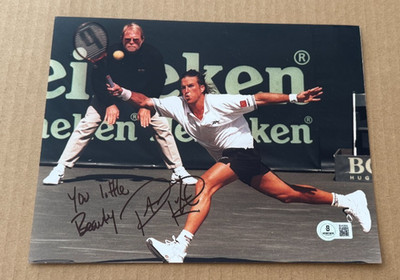 PATRICK RAFTER SIGNED TENNIS 8X10 PHOTO BECKETT COA HAND SIGNED TENNIS ...