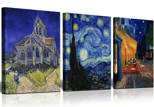 Vincent Van Gogh Canvas Wall Art Paintings, Famous Starry Night Picture ...