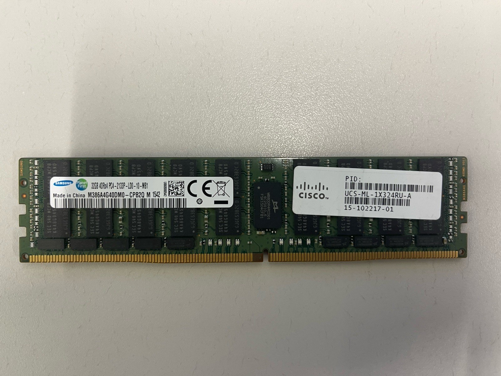 Cisco 1x 32GB 4Rx4 4DRx4 PC4-2133P-L ECC LRDIMM DDR4 RAM Memory UCS-MR ...