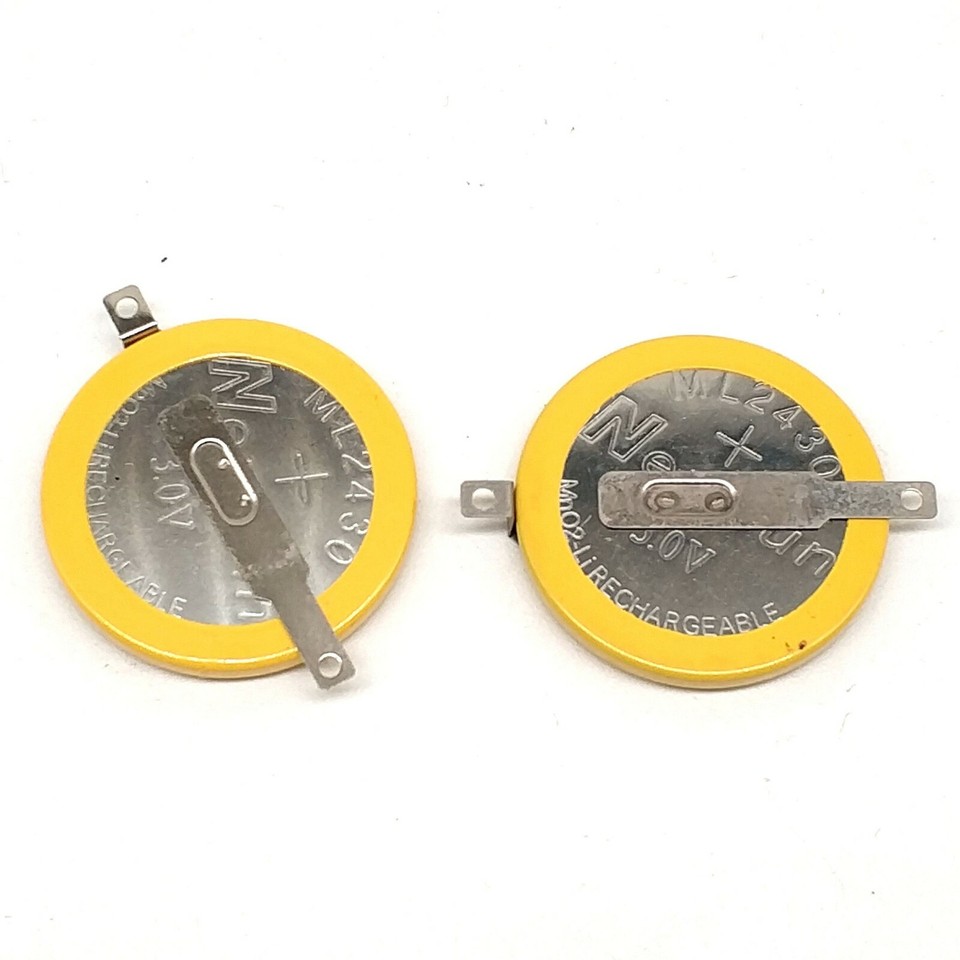 2pcs ML2430 3V Rechargeable Battery Motherboard Equipment Memory ...