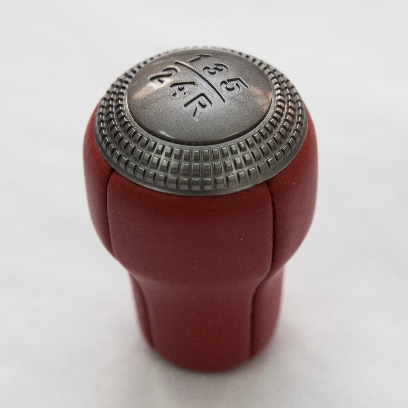 Red Leather 5-Speed MT Gear Shift Knob Lever For 02~11 Hyundai Getz ...
