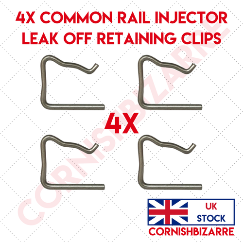 4 X AUDI VW FORD PEUGEOT SKODA BOSCH SIEMENS INJECTOR LEAK OFF CLIPS ...