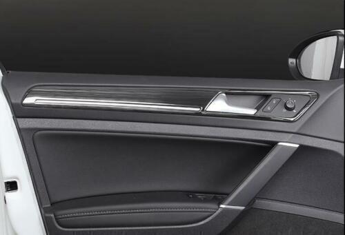 Fit For VW Golf MK7 MK7.5 2014~2019 Black Steel Inner Door Panel Strip ...