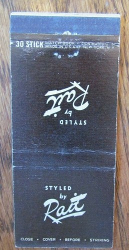 30 STICK BY LION MATCH 1945-58: RAIT CLOTHING (NEW YORK CITY) -F14 | eBay