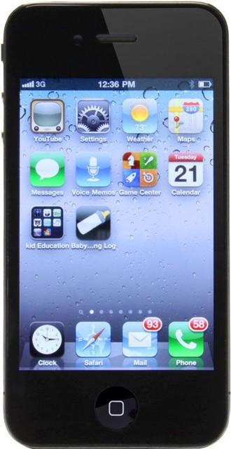 Apple iPhone 4 Verizon - 16 GB - Black (U.S. Cellular) for sale online ...