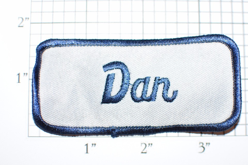 Name Tag Patch Embroidered Vintage Sew-on for Work Shirt Uniform ...
