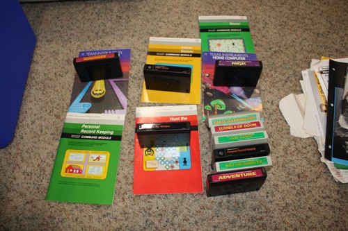 Vintage Computer Texas Instrument TI 99/4 Computer cartridges 10 pieces ...