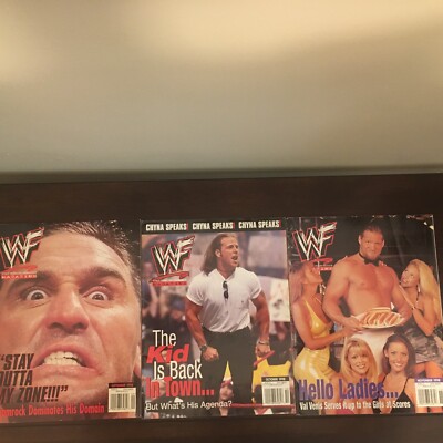 WWF Magazines September, October & November 1998 Editions. | eBay