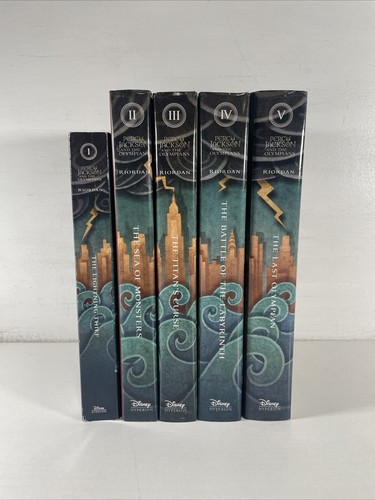 Percy Jackson and The Olympians by Rick Riordan Hardcover Book Set | eBay