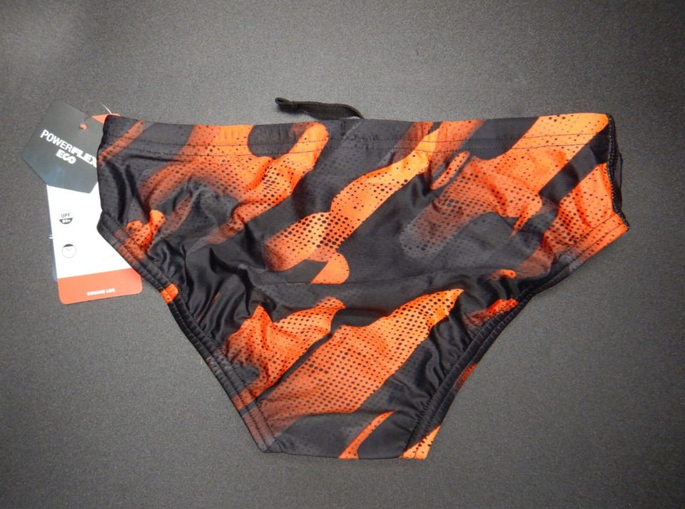 Speedo Men's Training Natural Wonder Swim Brief, Size 28 Orange Black ...