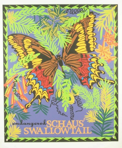 SCHAUS SWALLOWTAIL BUTTERFLY Graphic Workshop 1992 lithograph art ...