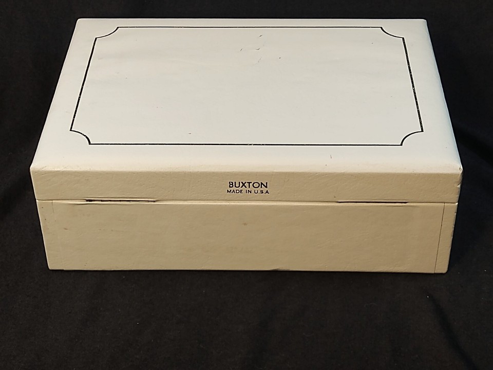 Vintage Buxton Jewelry Box 2 Tier Red Velvet Lined Storage Organizer | eBay