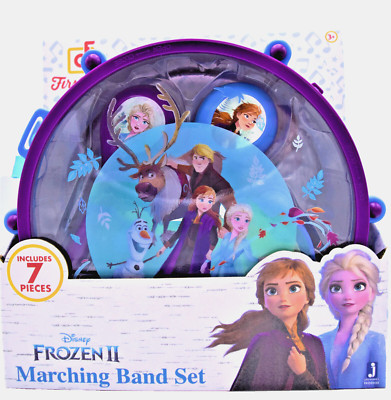 First Act Play Disney Junior Frozen 2 Marching Band Drum Set 7 Piece ...