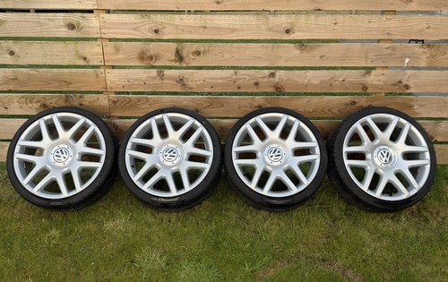Set Of 4 Genuine VW Phaeton Helios 19 Wheels 3D0601025J Golf R32 Passat ...