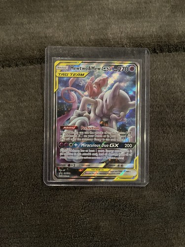 Mewtwo & Mew GX SM191 - Sun&Moon Black Star Promo Tag Team Alt Art ...