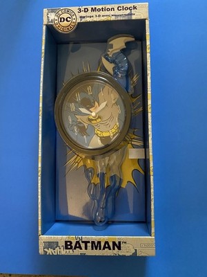 Batman Clock DC Comics NJ Croce 3-D Motion Clock DC Originals | eBay