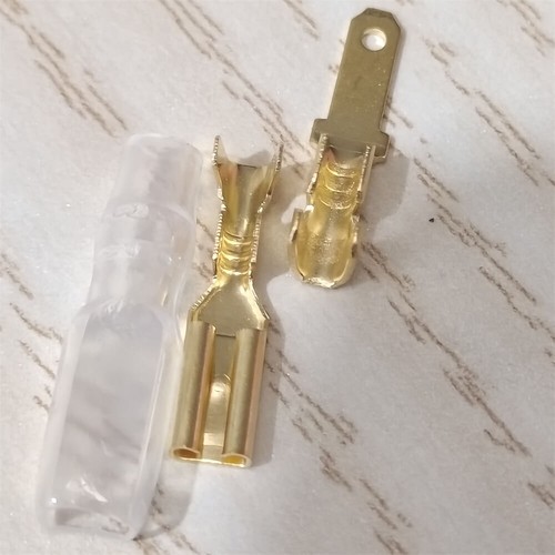 10 Sets Male Female 2.8mm Spade Terminals Crimp Wire Connector ...