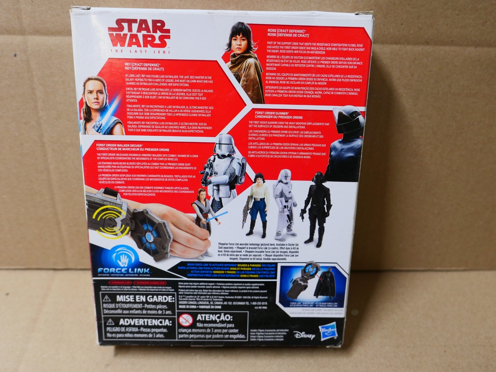 Hasbro Star Wars Force Link Battle on Crait 4-Pack 3.75-inch Action ...