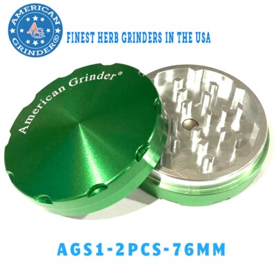 AMERICAN GRINDER®️ 76mm (3") Heavy Duty 2 PCS CNC machined herb tobacco grinder | eBay