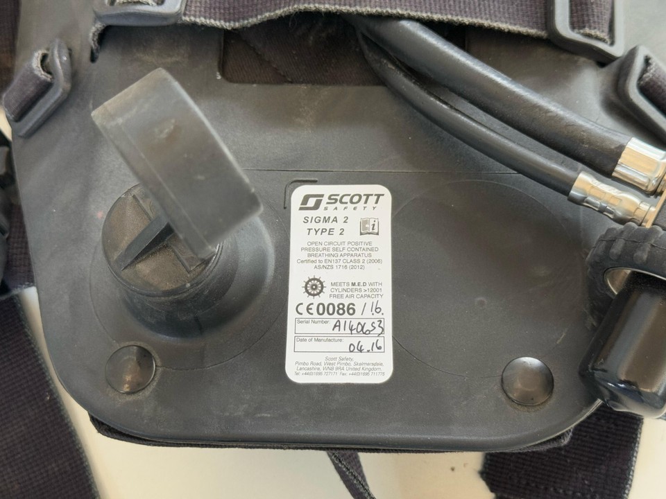 Scott Safety Sigma 2 Type 2 Breathing Apparatus AS/NZS 1716 | eBay