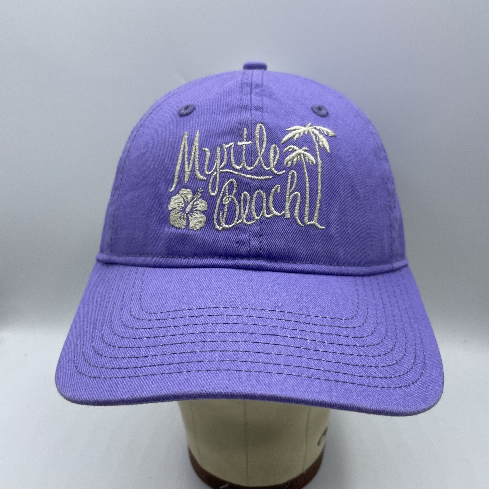 Myrtle Beach Hat Womens Strapback Purple Embroidered Baseball Dad Cap ...