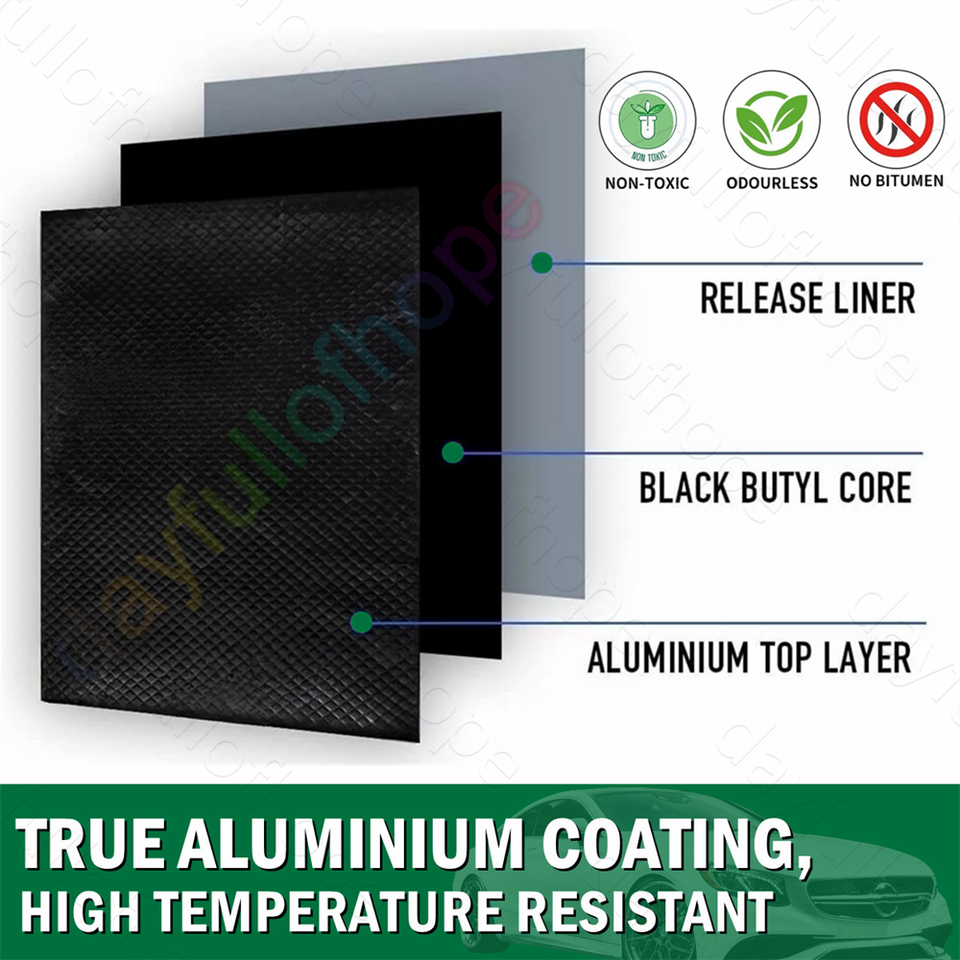 8M Butyl Sound Deadening Proofing Roll 43sq.ft Camper Van Vibration ...