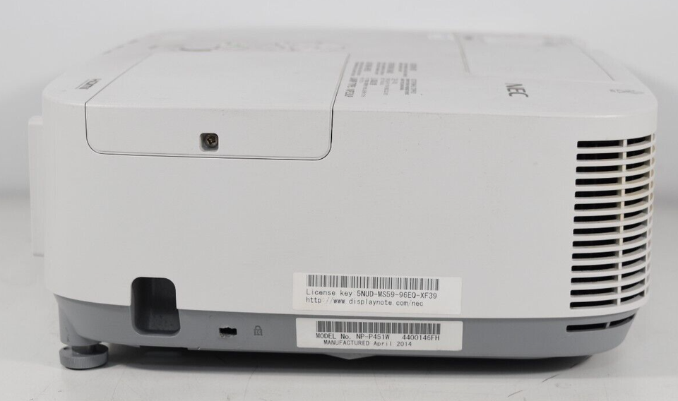 NEC P451W WXGA 4500 ANSI Lumens 1080P HDMI DLP Projector 2000 Used ...