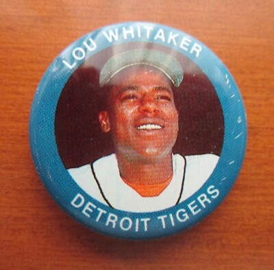 1984 FUN FOODS BASEBALL BUTTONS LOU WHITAKER # 78 DETROIT TIGERS | eBay