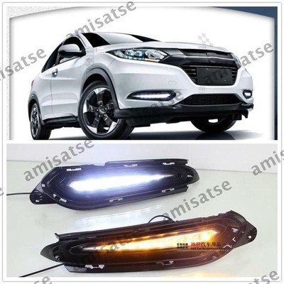 LED Daytime Running Fog Light W/ Turn Signal for Honda HRV Vezel 2015 ...