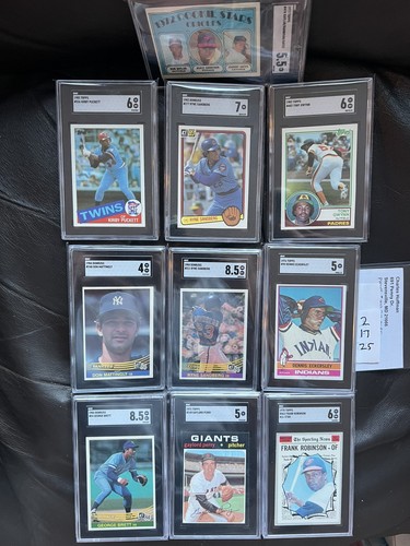 Baseball Card Lot ( Many Rookies) SGC Graded | eBay