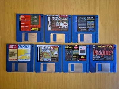 AMIGA - Mixed Lot of Floppy Disk Demo Games, Softwares Disks | eBay UK